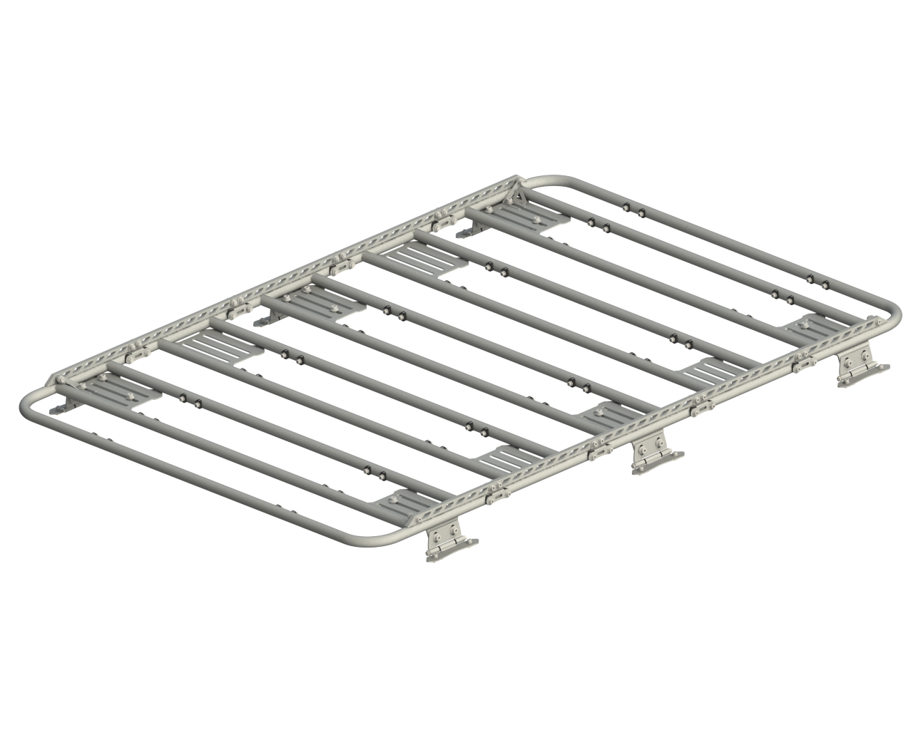 Flat End Full Rack Assembly w/ HDRs - Raw Finish – Zombie Racks