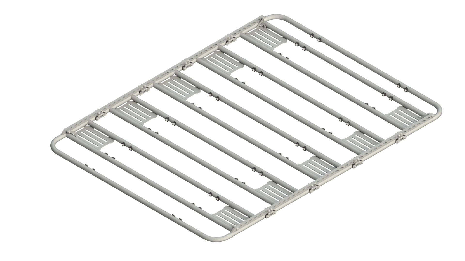 Flat End Full Rack Assembly w/ HDRs - Raw Finish – Zombie Racks